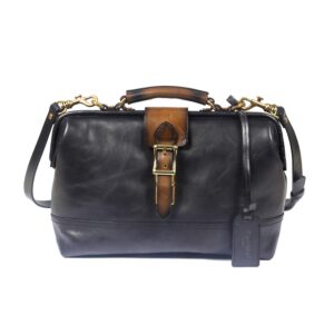 old trend genuine leather doctor satchel (grey)