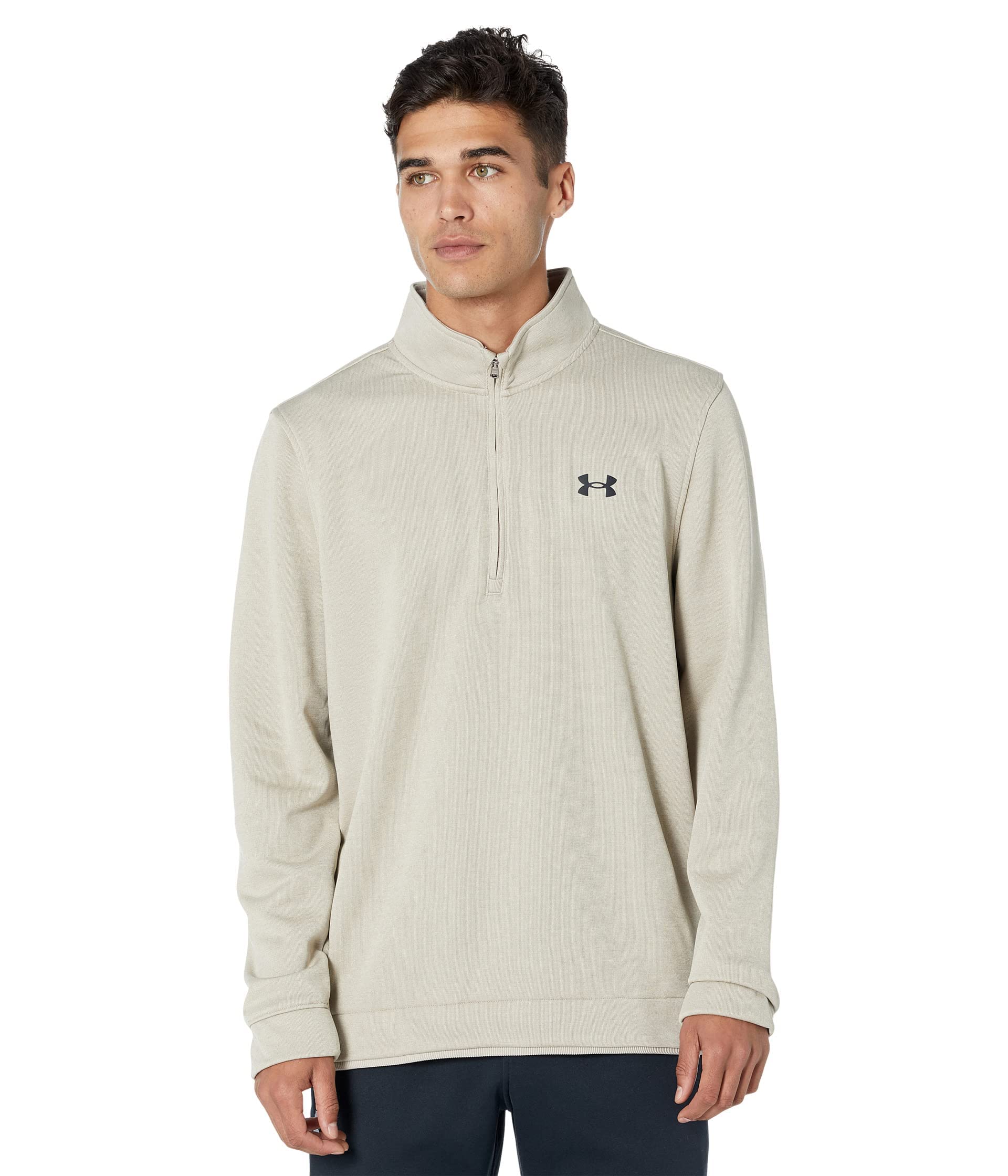 Under Armour Men's Storm Fleece 1/4 Zip Layer, Highland Buff (200)/Black, X-Large