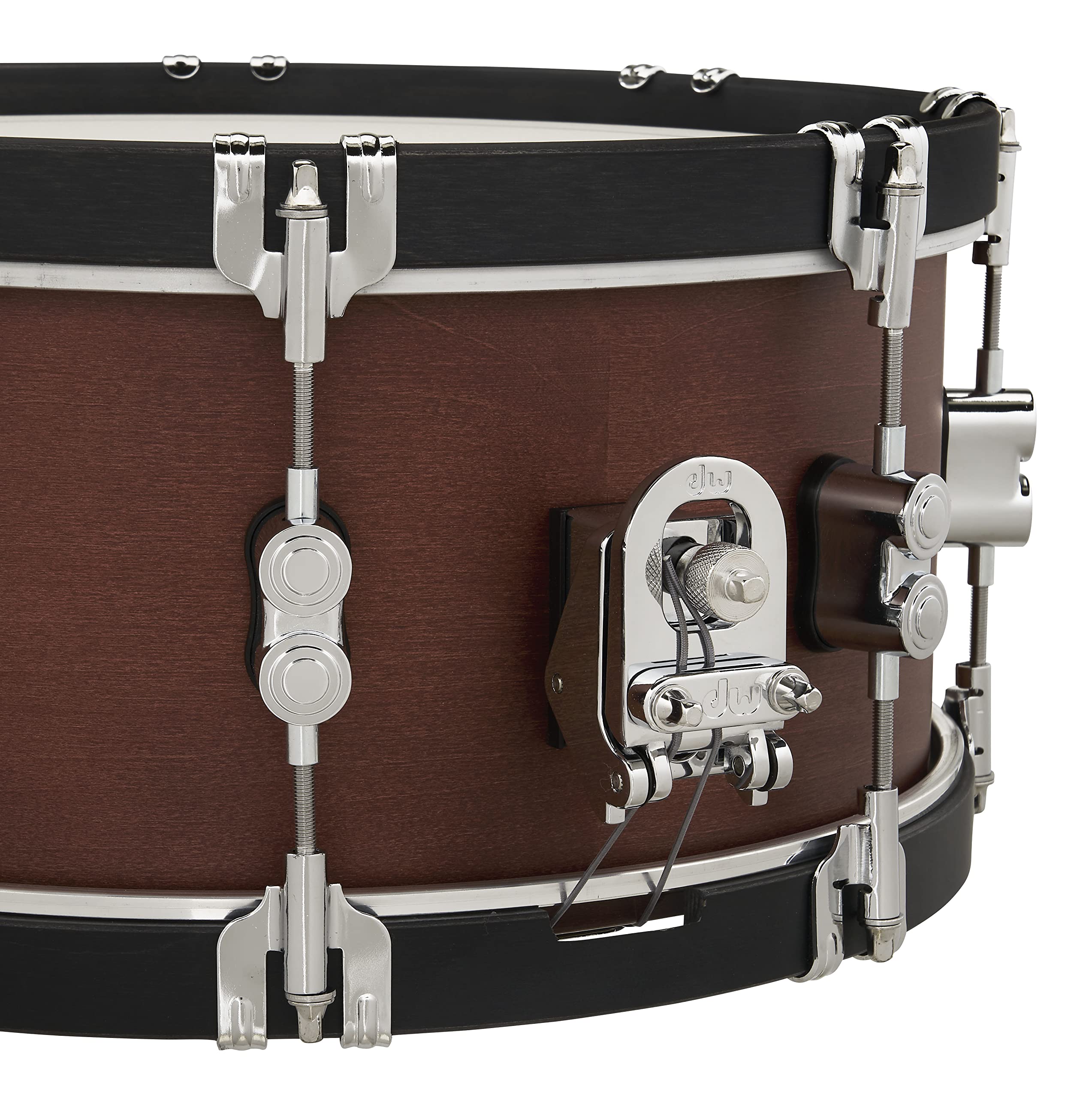 Pacific Drums & Percussion Add-Ons PDP Concept Classic, 6.5x14, Ox Blood/Ebony Hoops Snare Drum (PDCC6514SSOE)