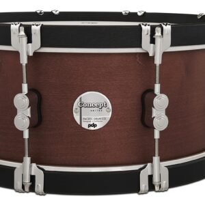 Pacific Drums & Percussion Add-Ons PDP Concept Classic, 6.5x14, Ox Blood/Ebony Hoops Snare Drum (PDCC6514SSOE)