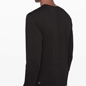 Lululemon Mens Metal Vent Tech Long Sleeve Shirt(Black, M)