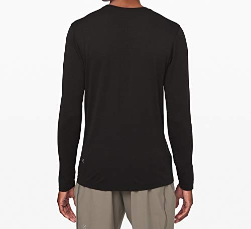 Lululemon Mens Metal Vent Tech Long Sleeve Shirt(Black, M)