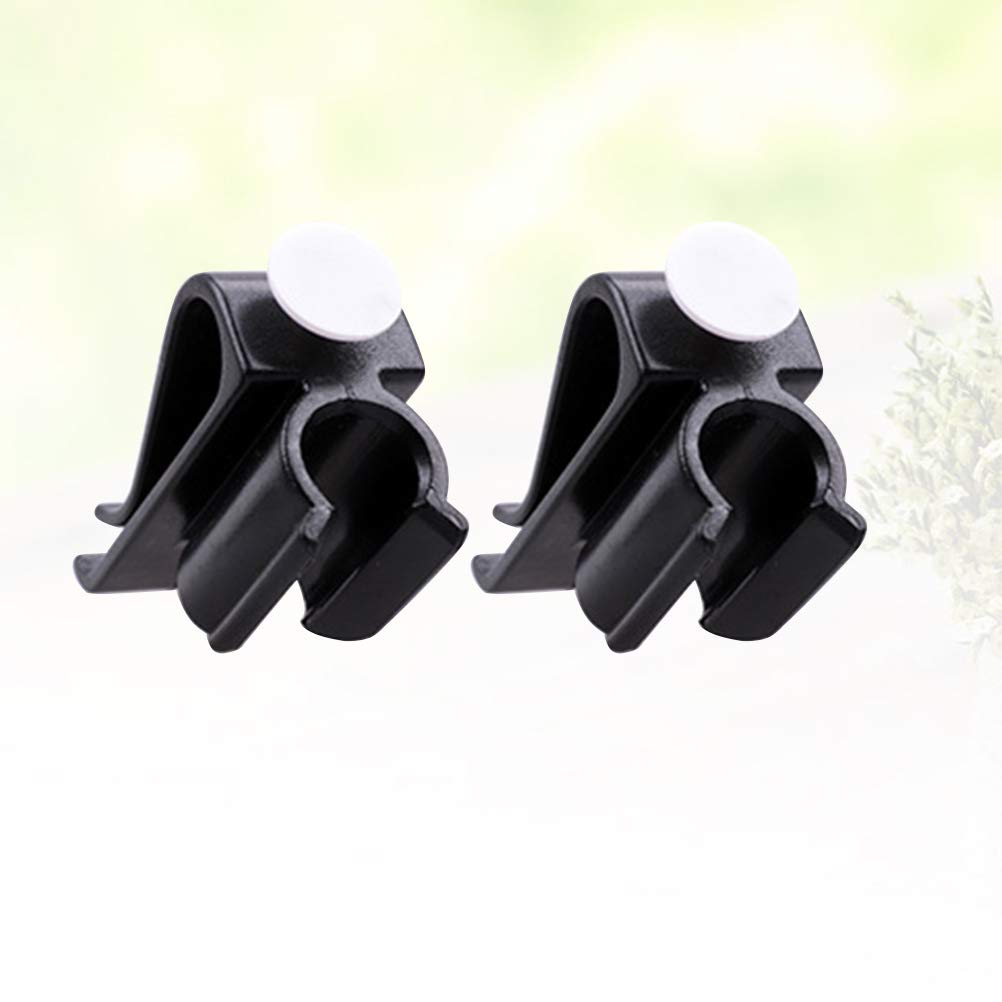 VORCOOL Sport Golf Club Bag Clips On Putter Clamp Holder Organizer Value 2 Pack Durable Plastic Black Putting Clip with Ball Marker for Men Women Golfer