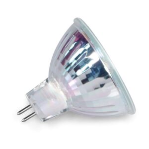 MR16 Halogen Bulbs 20W 12V GU5.3 Spotlight 36° Warm White Dimmable Bin-Pin Base 4000 Hours Lifetime MR16 Bulbs with Clear Glass Cover 6 Pack