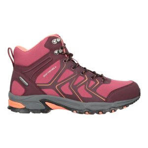 Mountain Warehouse Shadow Waterproof Womens Softshell Boots Berry Womens Shoe Size 7 US