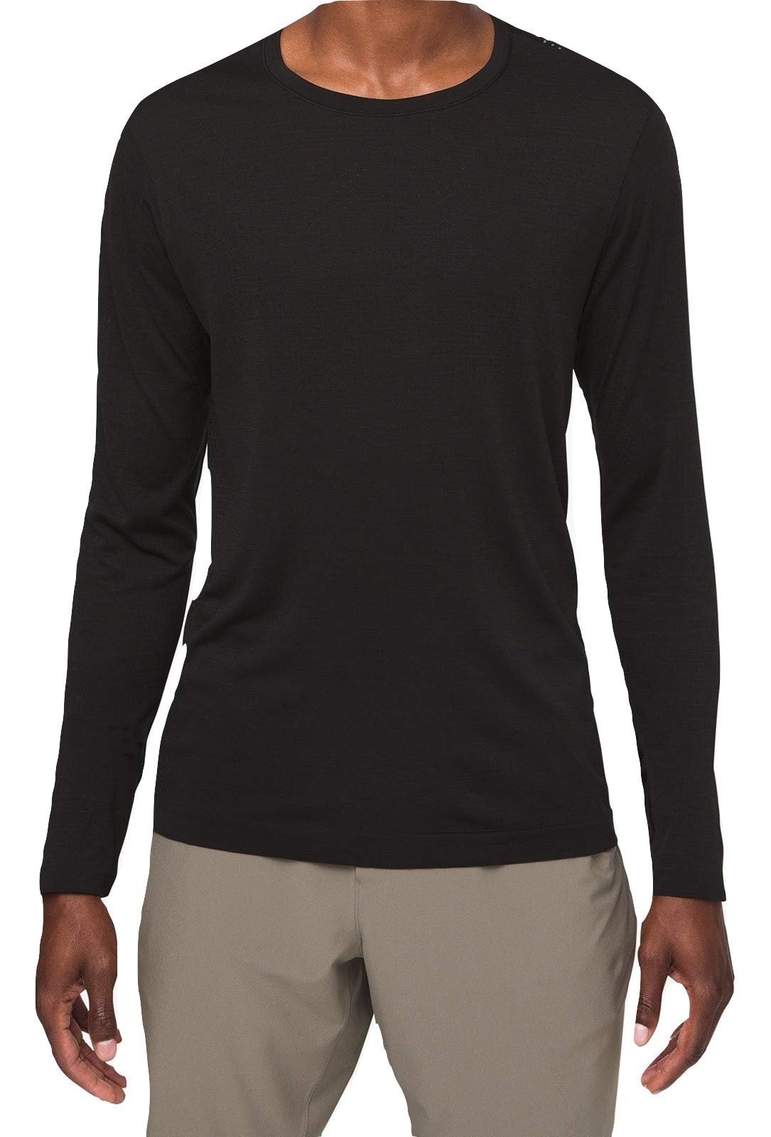 Lululemon Mens Metal Vent Tech Long Sleeve Shirt(Black, M)