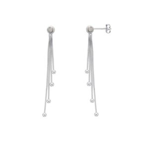 savlano 925 sterling silver 18k gold plated dangle drop ball tassel stud earrings for women and teens comes in white gold, yellow gold & rose gold colors comes with savlano gift box