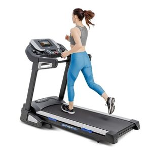 xterra fitness trx5500 premium performance series folding treadmill, large xtrasoft cushioned running deck, lcd display, handlebar speed and incline controls, variety of programs, ftms bluetooth