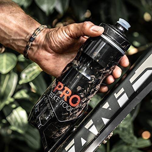 PRO BIKE TOOL Insulated Bike Water Bottle + Bicycle Water Bottle Bundle - for Road or Mountain Bikes