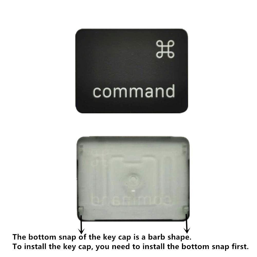 Replacement Individual Left Command Key Cap and Hinges are Applicable for MacBook Pro A1706 A1707 A1708 Keyboard to Replace The Left Command Key Cap and Hinge