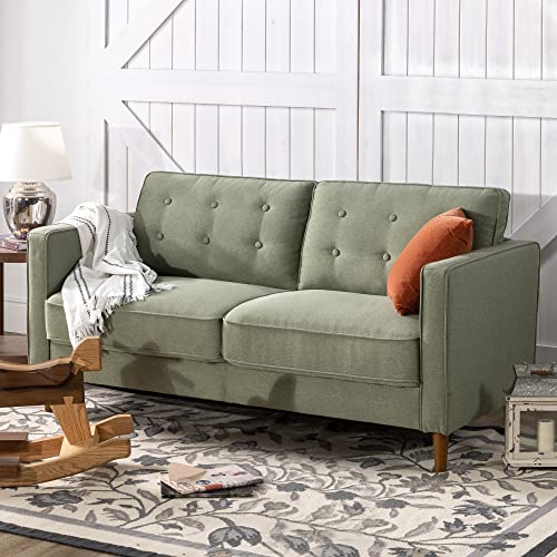 ZINUS Lauren Sofa Couch / Button Tufted Cushions / Easy, Tool-Free Assembly, Pear Green