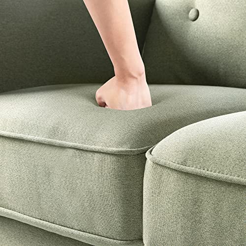 ZINUS Lauren Sofa Couch / Button Tufted Cushions / Easy, Tool-Free Assembly, Pear Green