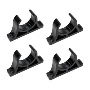 quluxe oar holder, 2 pair paddle clip holder oar keeper mount holder for canoes kayaks boats for canoes, kayaks, pontoons, kayak accessories- black