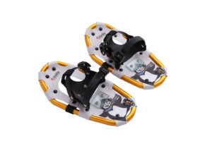 chinook 80001 trekker junior snowshoes, gold, 14"" x 7"""