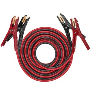 thikpo g420 heavy duty jumper cables, booster cables with ul-listed clamps, high peak jumper cables kit for car, suv and trucks with up to 6-liter gasoline and 4-liter diesel engines