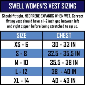 Womens Neoprene Wakesurf Comp Vest - Designed Exclusively for Wake Surfing, but Great for All Other Watersports Activities! (Aqua, XL)