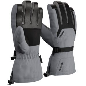 gordini men's gore-tex gloves for cold weather & wind snowboard & skiing adjustable straps keeping waterproof insulated warm for winter