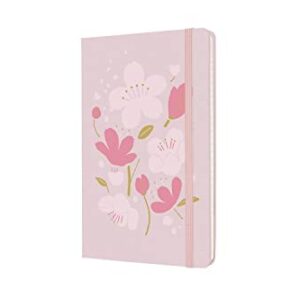 Moleskine Limited Edition Sakura Notebook, Hard Cover, Large (5" x 8.25"), Ruled/Lined, Graphic 1, 240 Pages