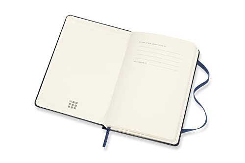 Moleskine Classic 12 Month 2022 Weekly Horizontal Planner, Hard Cover, Pocket (3.5" x 5.5"), Sapphire Blue