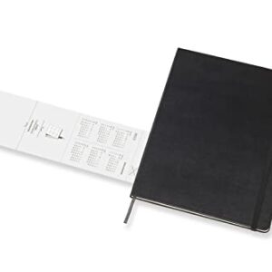 Moleskine Classic 12 Month 2022 Monthly Planner, Hard Cover, XL (7.5" x 9.75"), Black