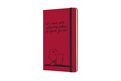 Moleskine Limited Edition Peanuts 12 Month 2022 Weekly Planner, Hard Cover, Large (5" x 8.25"), Scarlet Red