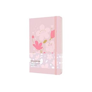 moleskine limited edition sakura notebook, hard cover, large (5" x 8.25"), ruled/lined, graphic 1, 240 pages