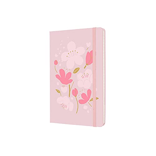 Moleskine Limited Edition Sakura Notebook, Hard Cover, Large (5" x 8.25"), Ruled/Lined, Graphic 1, 240 Pages