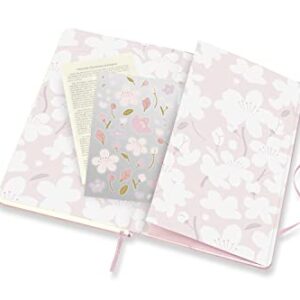 Moleskine Limited Edition Sakura Notebook, Hard Cover, Large (5" x 8.25"), Ruled/Lined, Graphic 1, 240 Pages