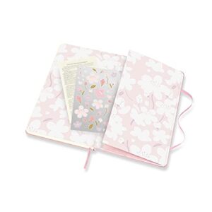 Moleskine Limited Edition Sakura Notebook, Hard Cover, Large (5" x 8.25"), Ruled/Lined, Graphic 1, 240 Pages