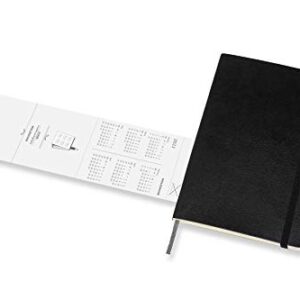 Moleskine Classic 18 Month 2021-2022 Monthly Planner, Soft Cover, Large (5 x 8.25), Black