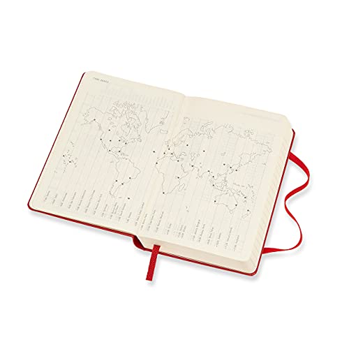 Moleskine Classic 12 Month 2022 Daily Planner, Hard Cover, Pocket (3.5" x 5.5"), Scarlet Red