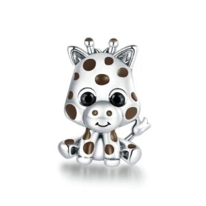 925 sterling silver giraffe charm monkey charm cow charm dog charm crab charm animal charm pet charm birthday charm for pandora charm bracelet (giraffe)