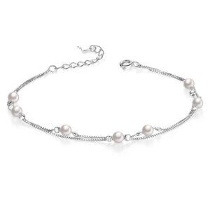 misslan pearl bracelet for women s925 sterling silver pearl bracelet jewelry for women pearl bracelets