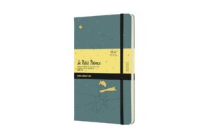 moleskine limited edition le petit prince 18 month 2021-2022 weekly planner, hard cover, large (5" x 8.25"), roses