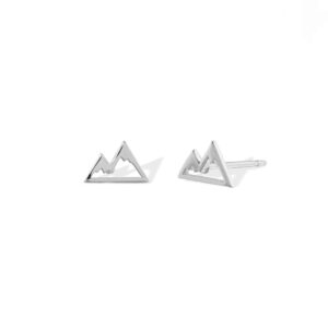 Boma Jewelry Sterling Silver Snow-Cappped Mountain Stud Earrings