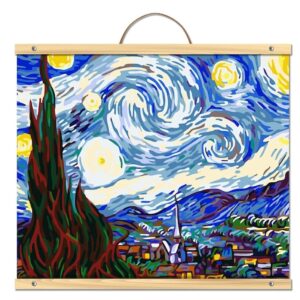 van gogh starry night paint-by-number kit by artist's loft necessities