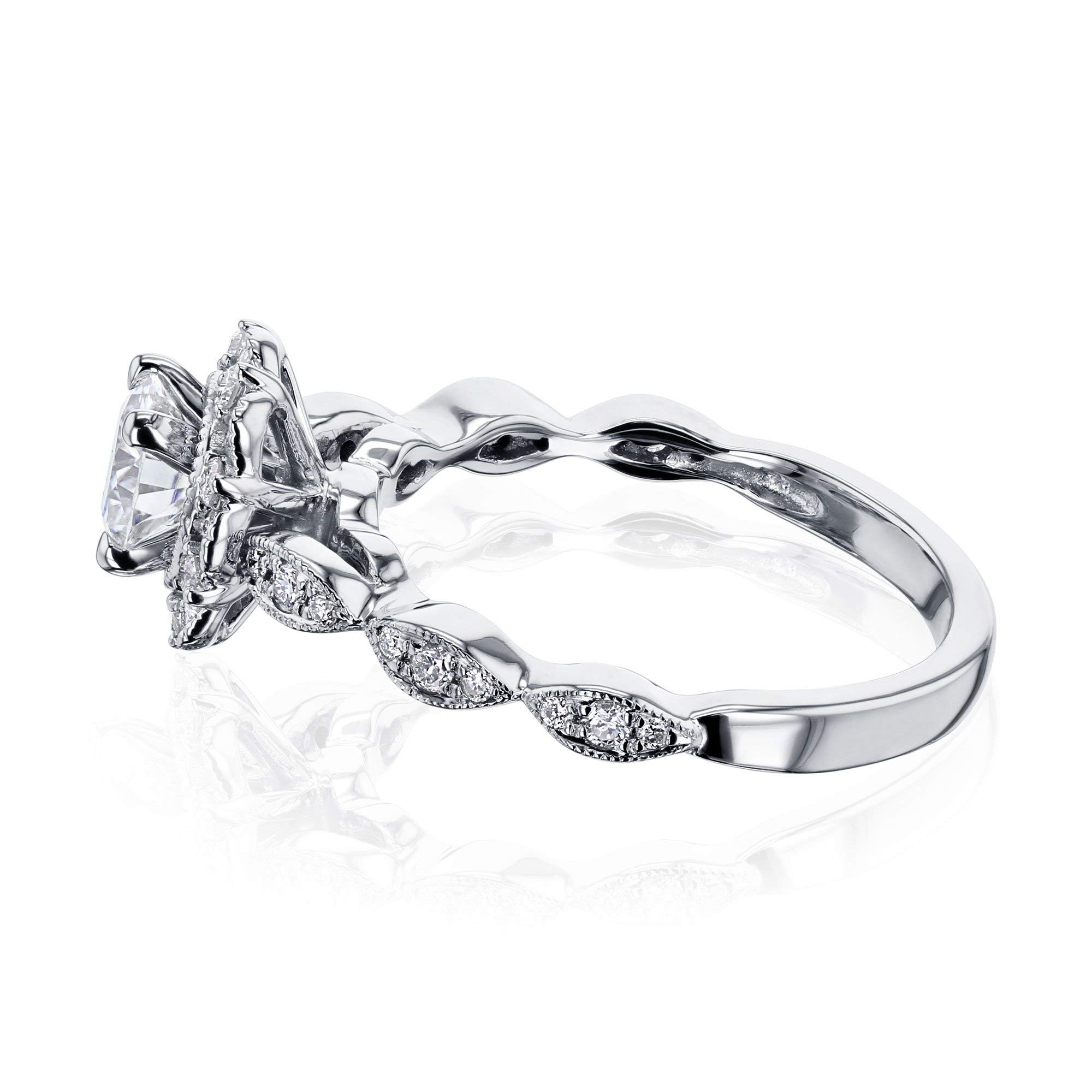 Kobelli Moissanite The Floral Spring Ring - 8.0 / Forever One D-E-F