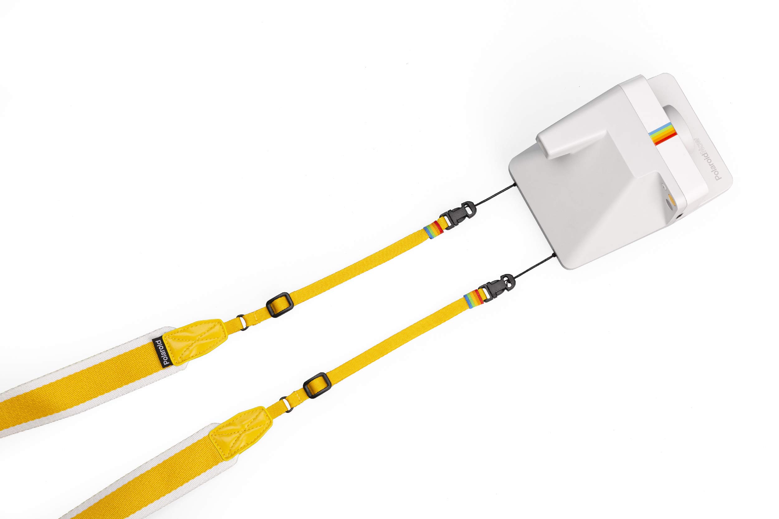 Polaroid Camera Strap Flat – Yellow Stripe