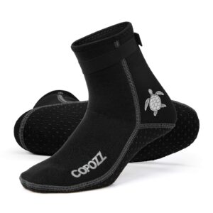 copozz diving socks 3mm neoprene beach water socks-anti slip for snorkel swim youth men women