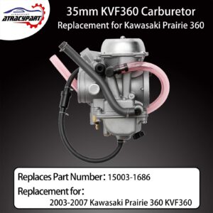 Carburetor for 2003-2007 Kawasaki Prairie 360 KVF360 KVF360A KVF360B KVF360C 35mm Carb Replace# 15003-1686