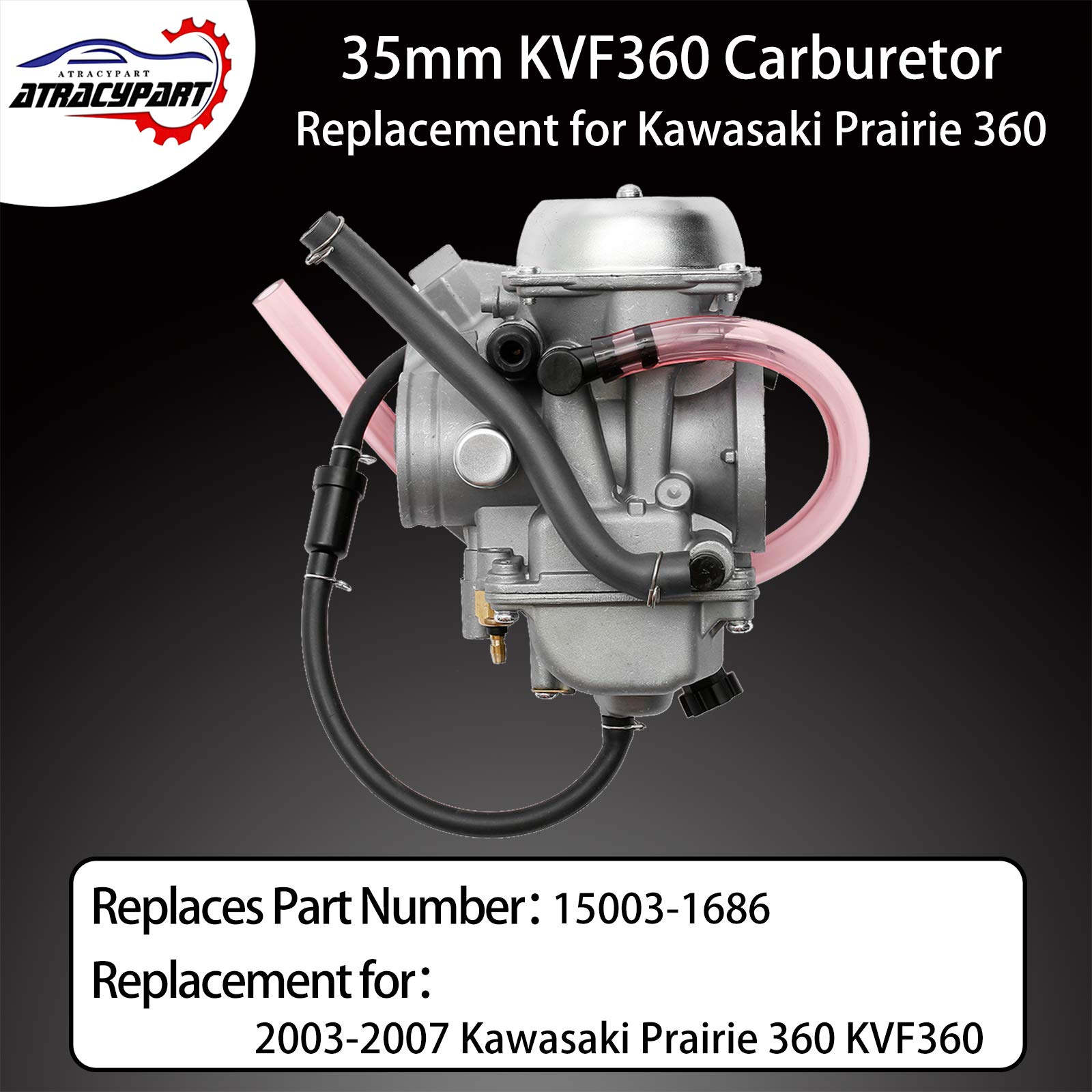 Carburetor for 2003-2007 Kawasaki Prairie 360 KVF360 KVF360A KVF360B KVF360C 35mm Carb Replace# 15003-1686