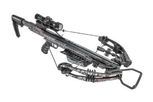 killer instinct burner 415 crossbow package. the burner 415 shoots a heart stopping 415 fps, packing a whopping 141 foot pounds of kinetic energy, all released with a 3.5 precision grade trigger.