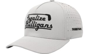 shankitgolf legalize mulligans funny golf hat adjustable golf hat mens one size fits all gray