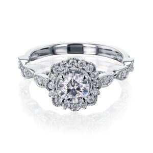 kobelli moissanite the floral spring ring - 7.0 / forever one d-e-f