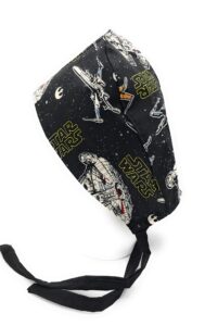 millennium falcon science fiction movie surgical scrub cap medical hat hospital cover