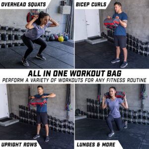 GoSports Fitness Weight Bag Workout Sandbag Training Aid - Maximum 40 lbs, Fitness Exercises for All Skill Levels - Simply Fill with Sand