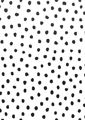 Black Painted Dots on White Better Than Paper® Bulletin Board Roll