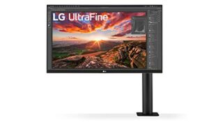 lg 27” 27bn88u-b ergo ips uhd 4k ultrafine™ monitor (3840x2160) with ergonomic stand & c-clamp, usb type-c™, dci-p3 95% (typ.) & vesa displayhdr 400