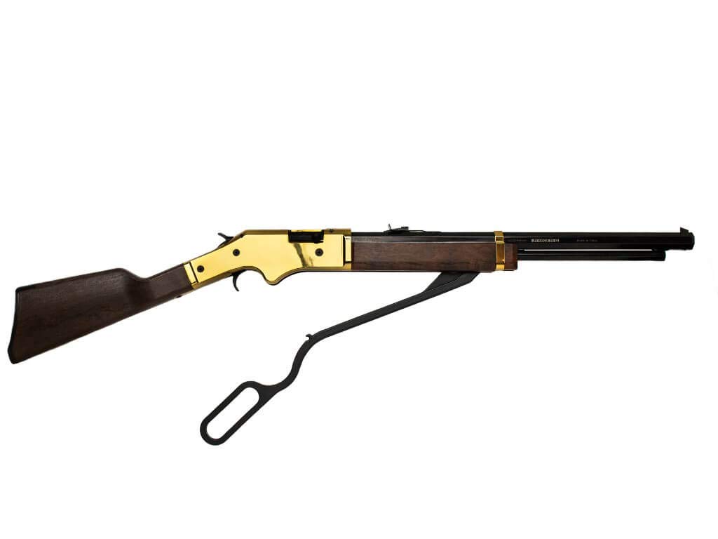 Barra Air Guns 1866 Cowboy Rifle .177 Caliber BB Gun Kit for Kids and Youth - Lever Action Pump (Gold Junior Bundle)