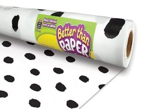 black painted dots on white better than paper® bulletin board roll